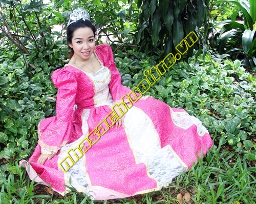Đầm Công Chúa trắng - hồng